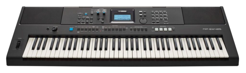 Yamaha PSR EW425 Standard Keyboard Bundle With Stand, Headphones, Bench
