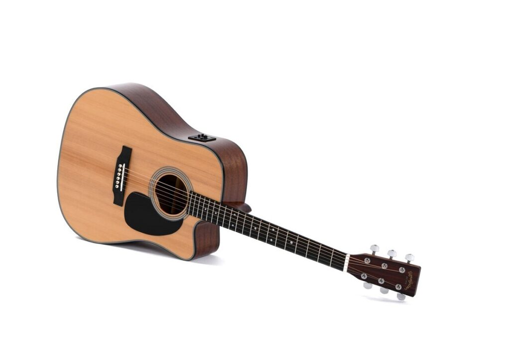 Sigma Cutaway Dreadnought Guitar With Pickup/Tuner