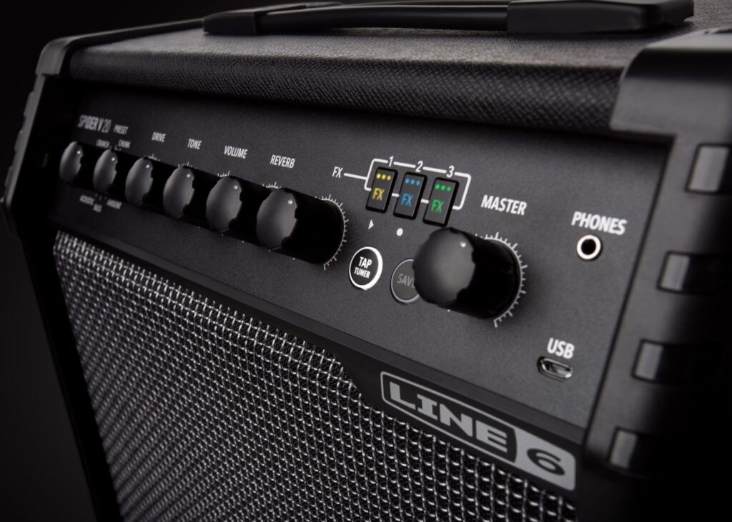 Line 6 Spider 20 Watt Guitar Amplifier | 8″ Custom Speaker
